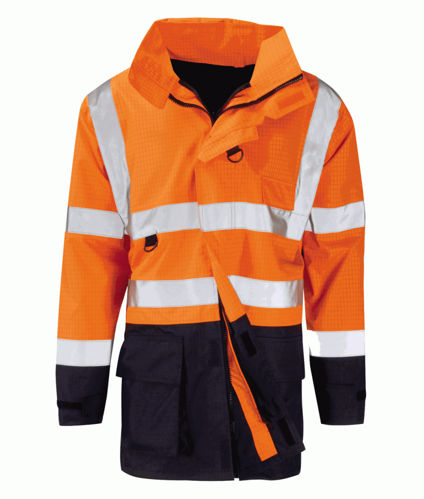 Flame Retardant Anti-Static Weather Proof Jacket Hi Viz Orange – CR ...